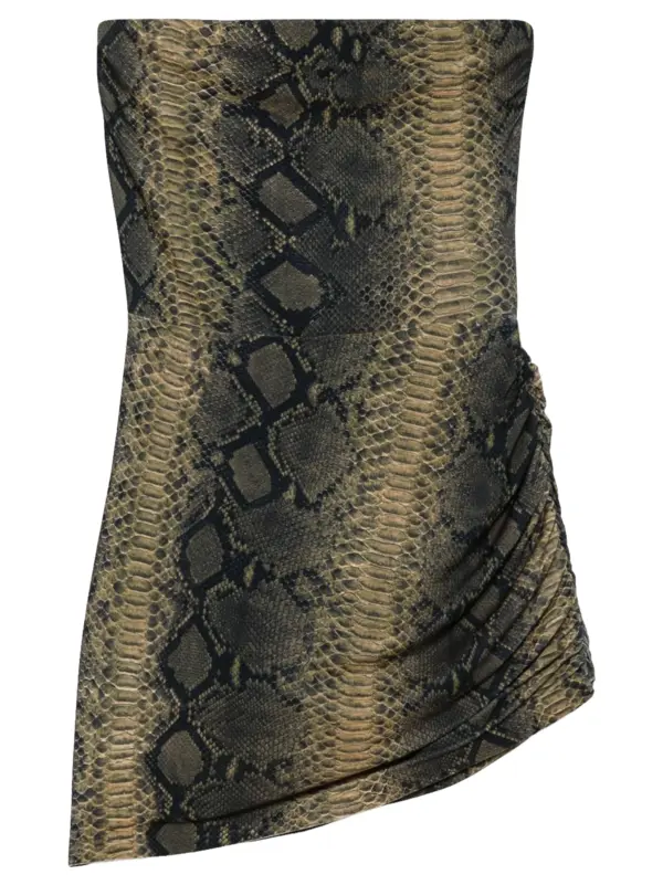 Norma Kamali Strapless Mini Dress - Black