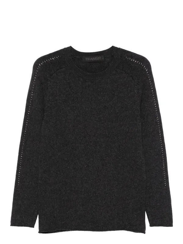 Transit Virgin Wool Round-neck Sweater - Grey