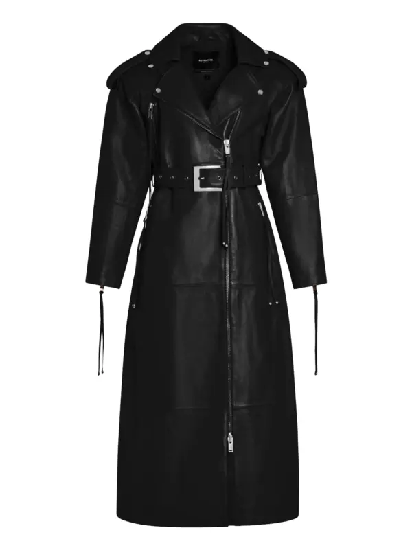 Retrofete Knightley Leather Coat - Black