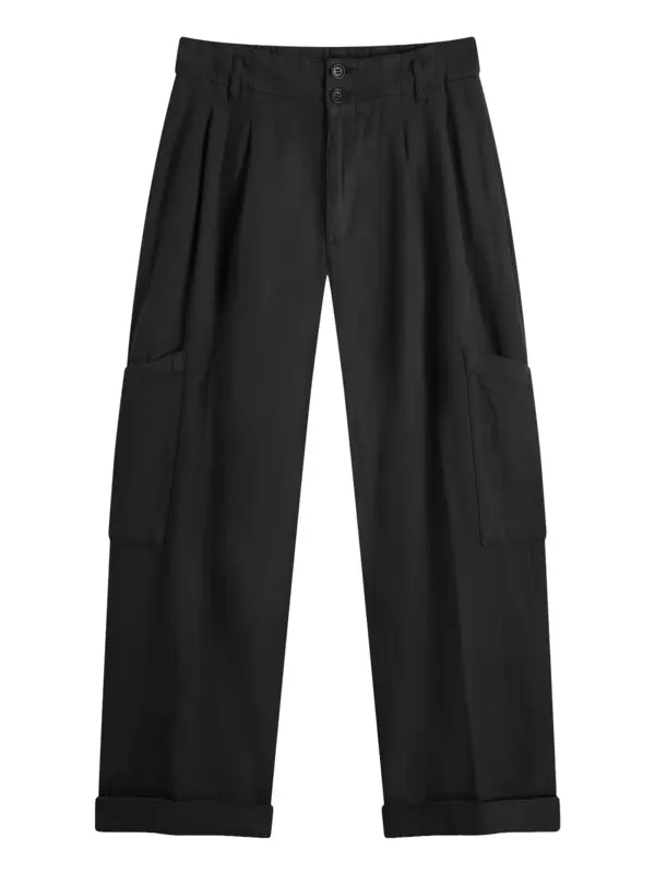 You Must Create Grease Wide Trousers - Black