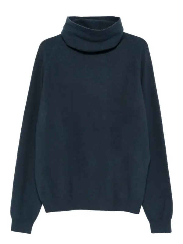 Frenckenberger High-neck Cashmere Sweater - Blue