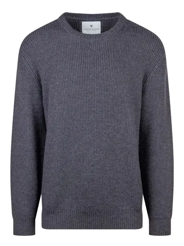 SEVEN GAUGE Ribbed Knit Jumper - Grey