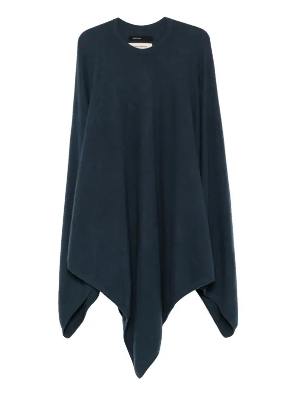 Frenckenberger Cashmere Poncho - Blue