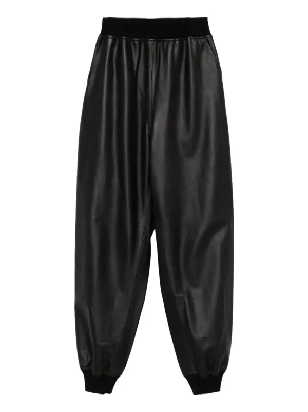 Frenckenberger Leather Trousers - Black