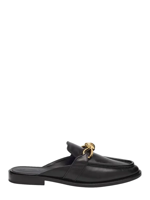 Bottega Veneta Astaire Knot Loafer Mules - Black