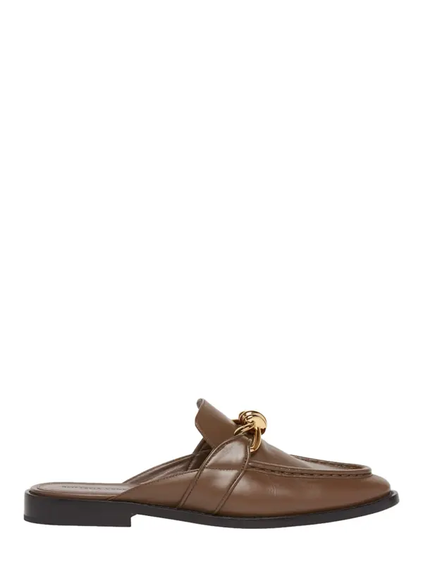 Bottega Veneta Astaire Knot Loafer Mules - Pinecone