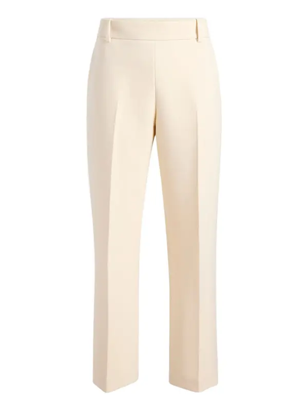 Khaite Cambie Straight-leg Crepe Pants - Cream