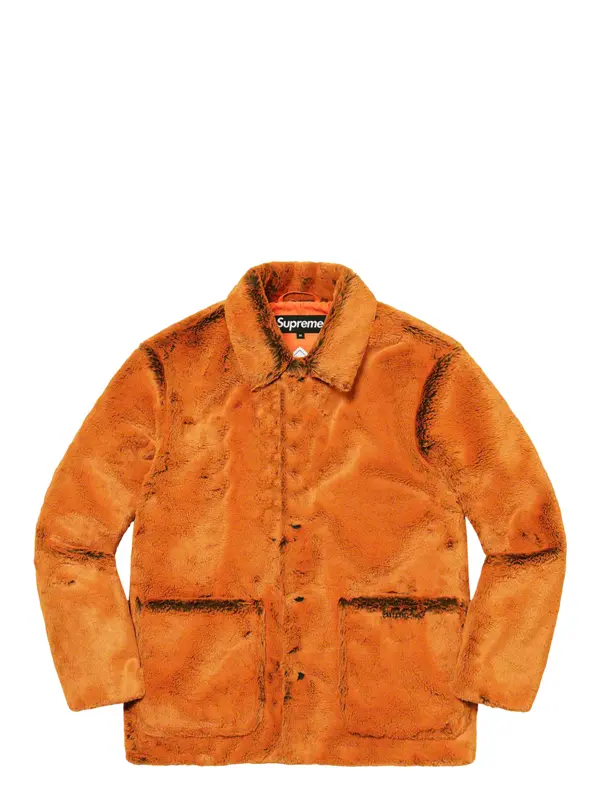Supreme Faux Fur Shop Coat - Orange