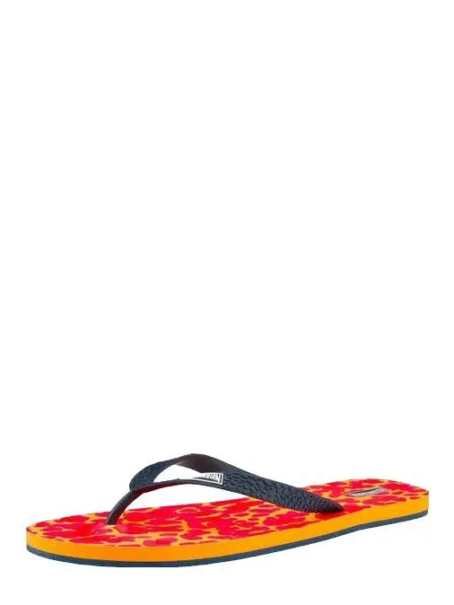 Vilebrequin Leopard Print Flip Flops - Abricot