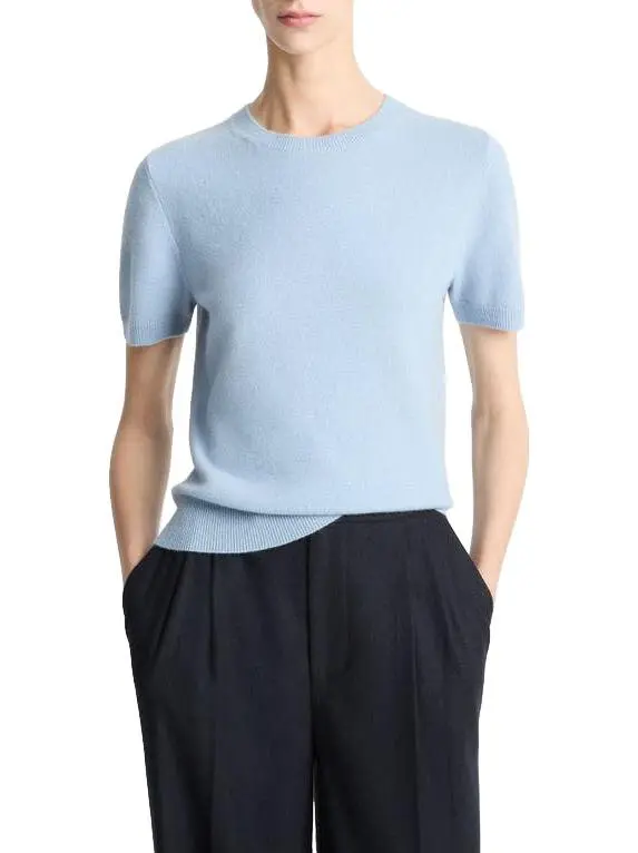 Vince Wool & Cashmere Blend Crewneck Sweater - Amalfi/off White