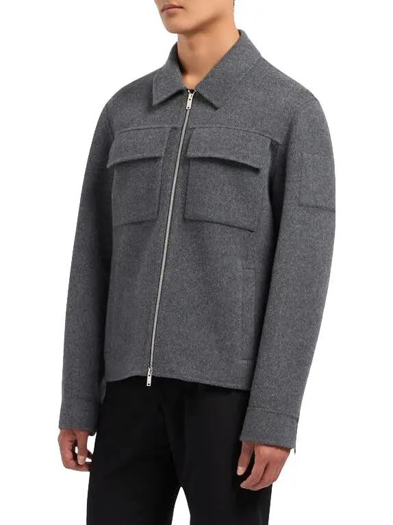 Moose Knuckles Jacques Wool-blend Jacket - Charcoal