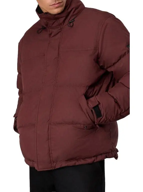 Rag & Bone Bubble Down Puffer Jacket - Mahogany
