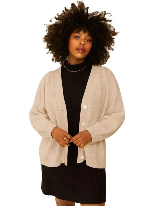 WHIMSY + ROW Chloe Cardigan - Oatmeal