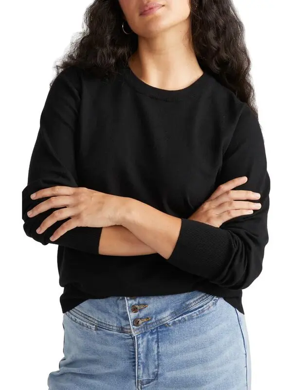 Universal Standard Crewneck Sweater - Black