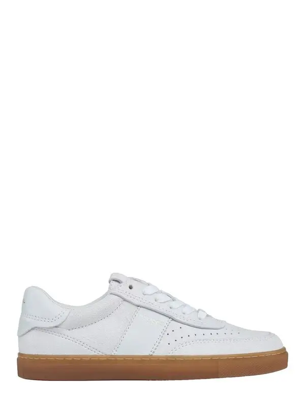 J/SLIDES NYC Tinsley Metallic Leather Sneakers - White