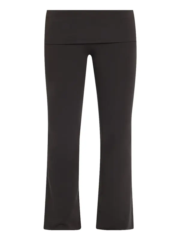 SKIMS Cotton Jersey Flare-leg Pants - Soot