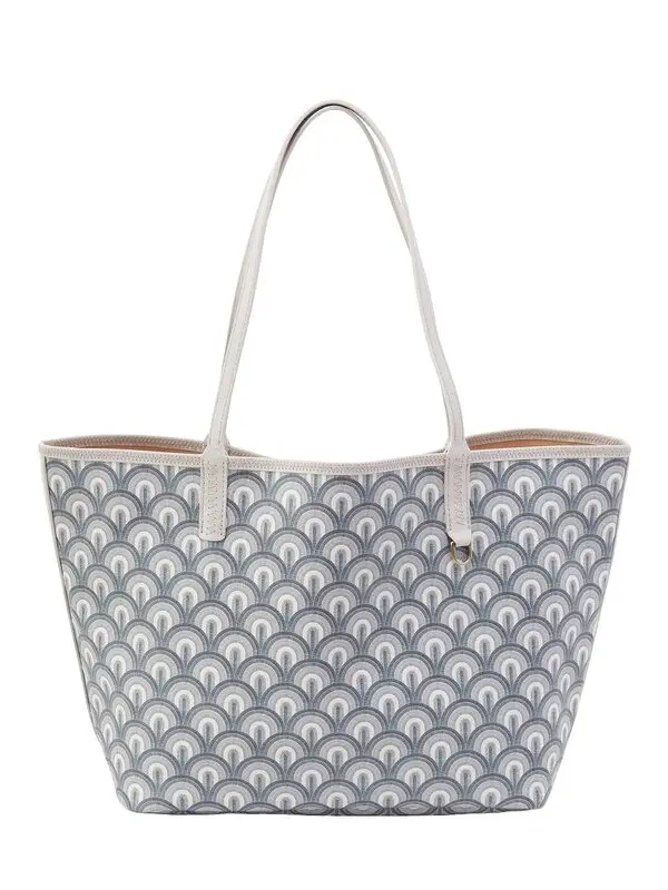 Hobo Monogram Coated Canvas Tote - Grey Dawn
