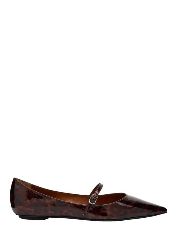STUART WEITZMAN Emilia Ballerina Flats - Dark Brown