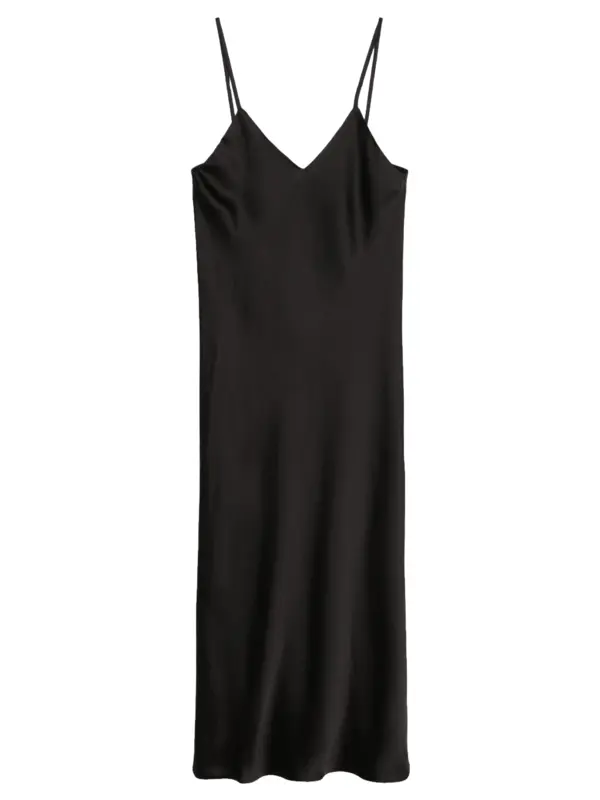 Norma Kamali Bias-cut Slip Dress - Black