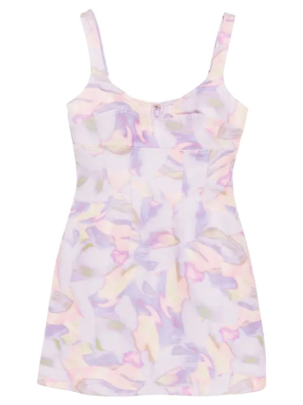 Acler Lyndon Mini Dress - Purple