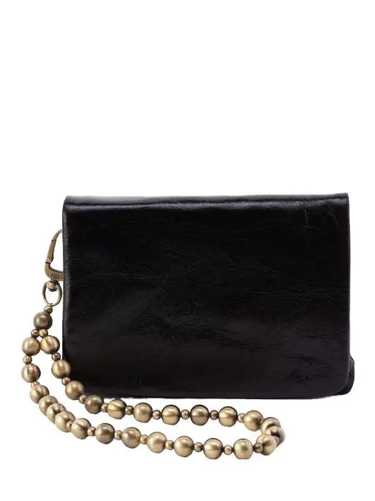 Hobo Ross Bead Leather Wristlet - Black