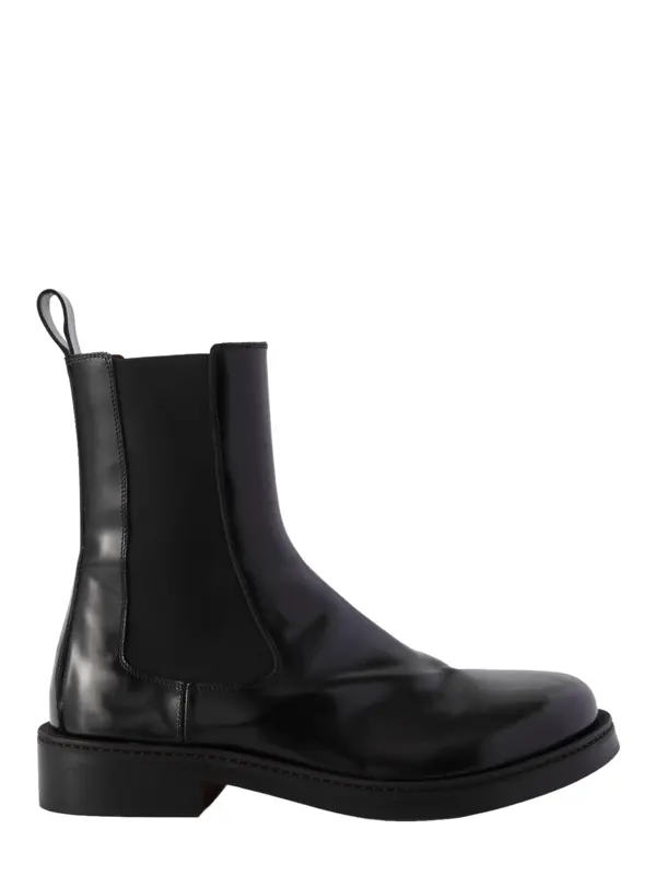Alexander McQueen Leather Chelsea Boots - Black