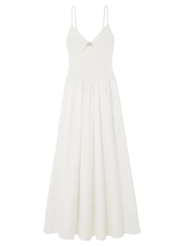 ST. AGNI Cutout Maxi Dress - White