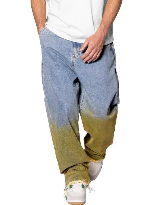 Mnml Gradient Ultra Baggy Jeans - Blue