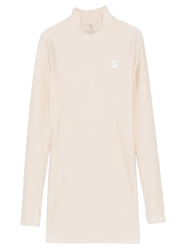 Coperni High-neck Mini Dress - Neutrals