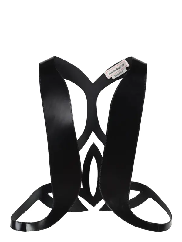 Alexander McQueen Leather Gilet - Black