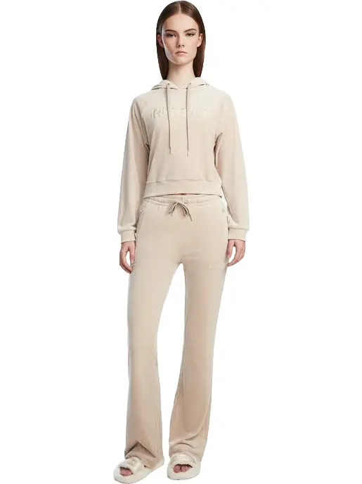 Rudsak Valeria Velour Hoodie - White