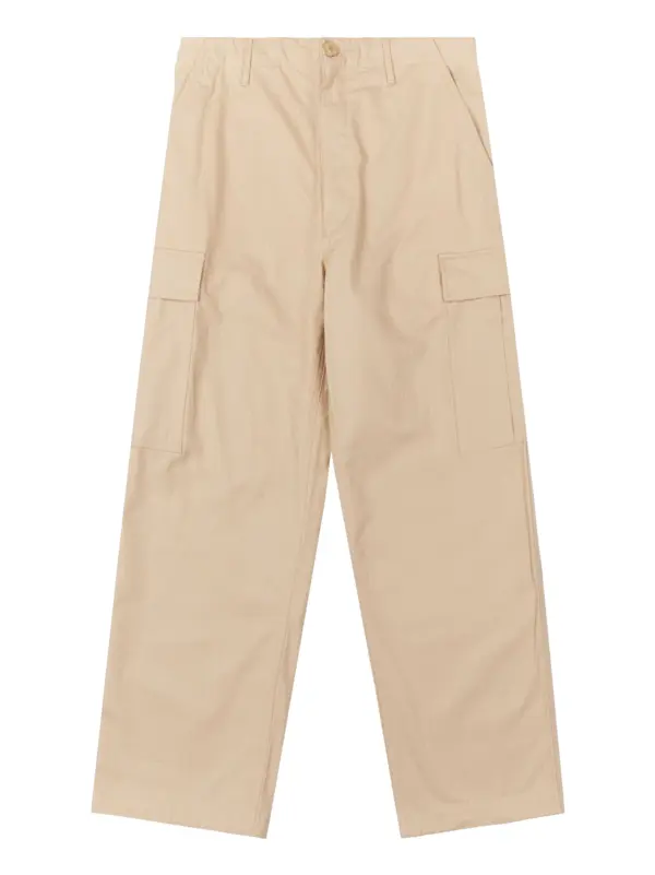 Kenzo Cotton Cargo Pants - Neutrals