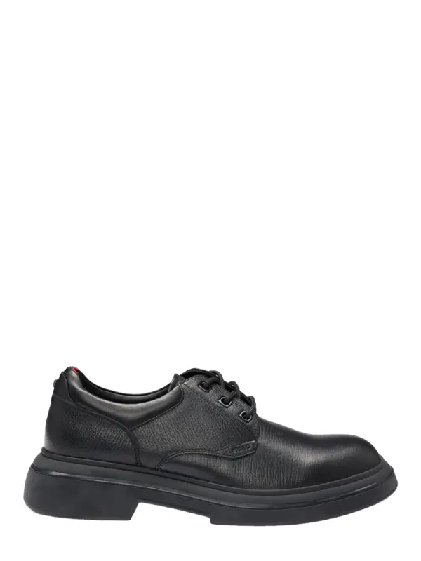 Hugo Boss Leather Derby Shoes - Black