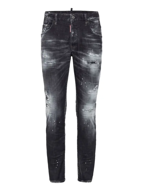 Dsquared2 Distressed Skinny Jeans - Black