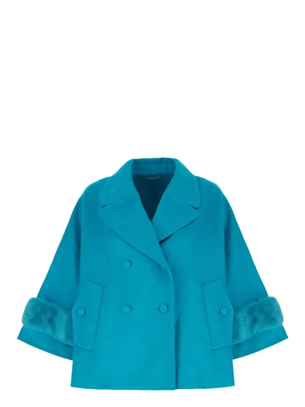 Ermanno Scervino Double-breasted Coat - Blue