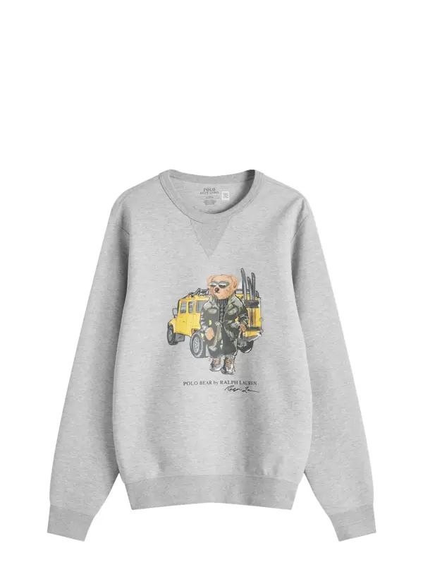 Ralph Lauren Defender Bear Sweatshirt - Cr24 Andover Htr Defender Bear