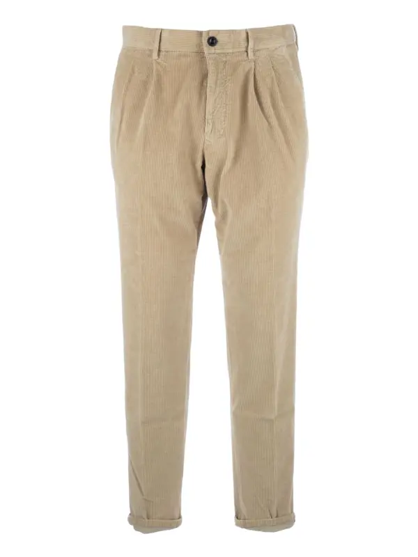 Incotex Ribbed Trousers - Neutrals