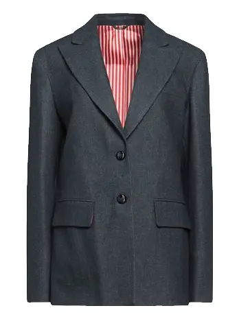 VI TO VI Flannel Blazer - Navy