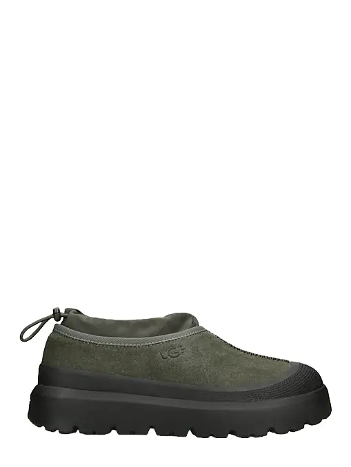 UGG Tasman Weather Hybrid Suede Slippers - Khaki