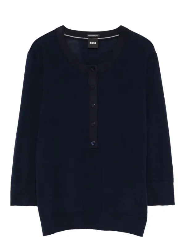 Hugo Boss Wool Sweater - Blue