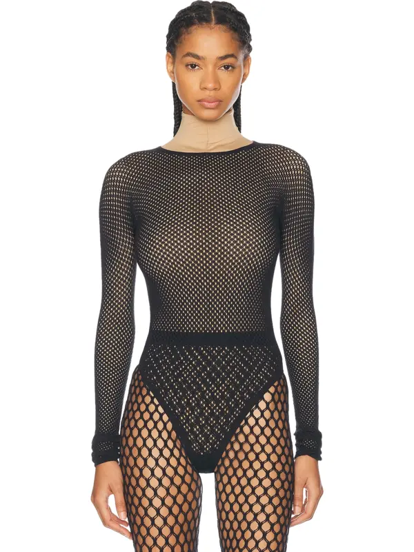 Wardrobe.NYC X Rosie Huntington-whiteley Web Bodysuit - Black