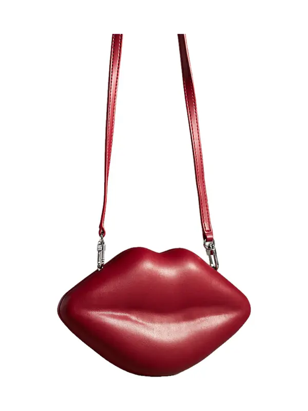 SIMONMILLER Lips Clutch - Red