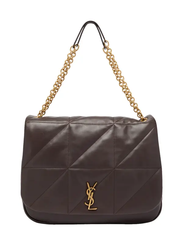 Saint Laurent Jamie 4.3 Xl Leather Shoulder Bag - Chocolate