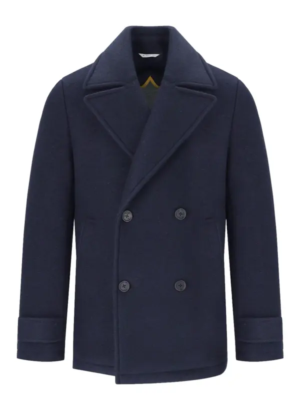 MANUEL RITZ Double-breasted Coat - Blue