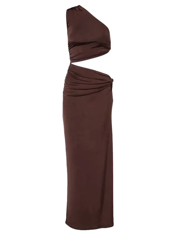 Jade Swim Yana One-shoulder Maxi Dress - Brown