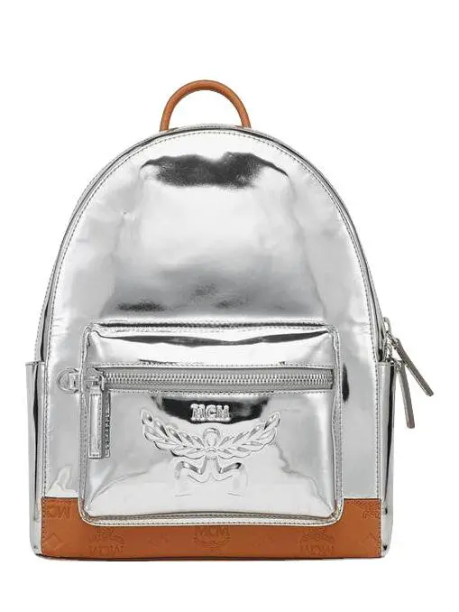 Mcm Stark Backpack - Silver