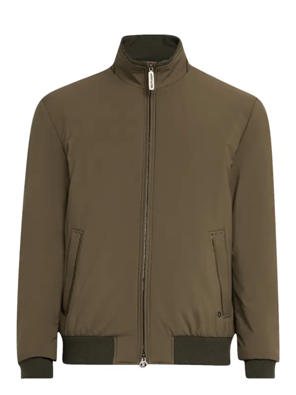 Stefano Ricci Technical Fabric Bomber Jacket - Dark Green