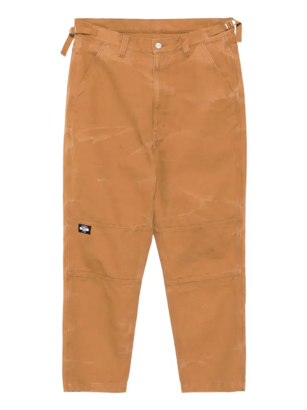 Izzue Logo Patch Pants - Neutrals
