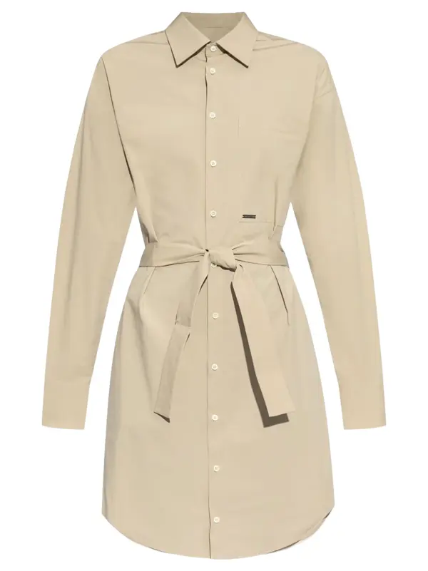 Dsquared2 Shirt Midi Dress - Neutrals