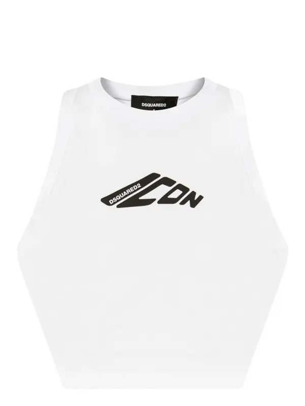 Dsquared2 Logo-print Top - White